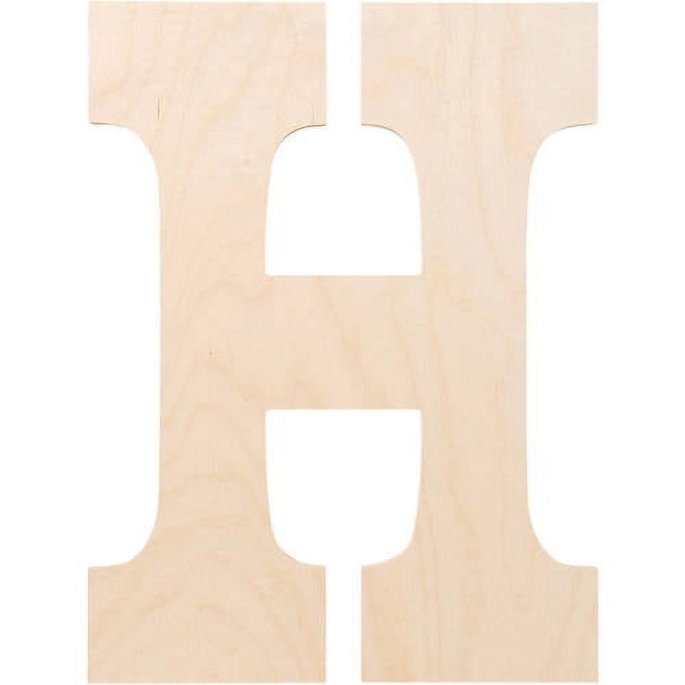 18" Chestnut Font Wood Letter - Walmart.com