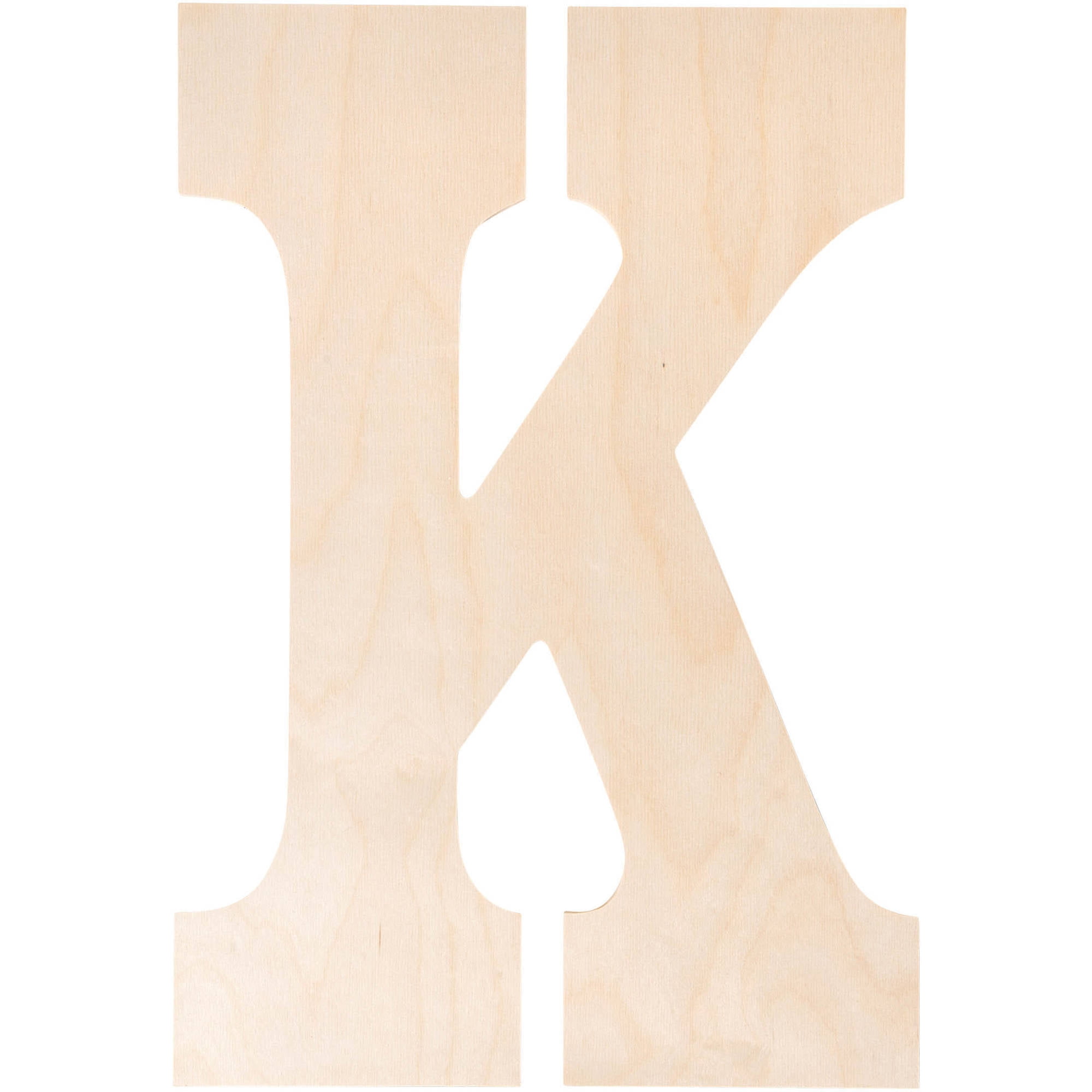 18" Chestnut Font Wood Letter - Walmart.com