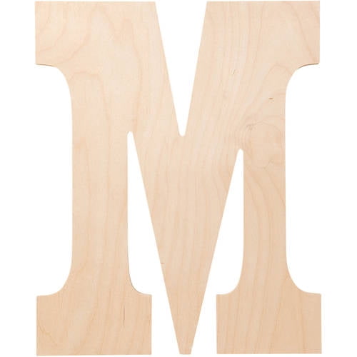 18" Chestnut Font Wood Letter - Walmart.com