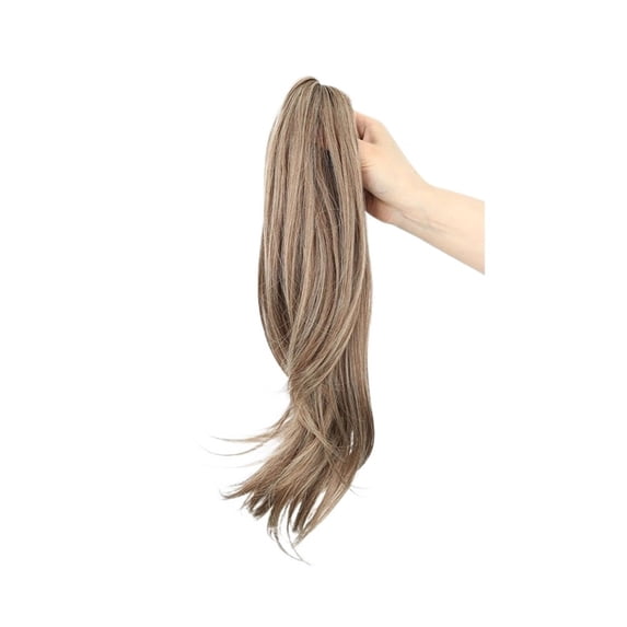 18" Claw Clip Ponytail Extension Long Slightly Wavy Layered Pony Tail ...
