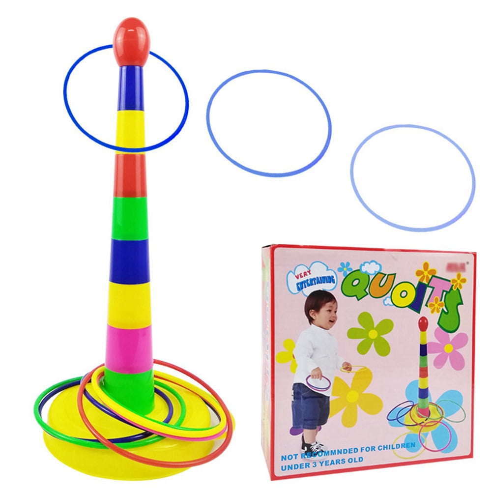 18" Colorful Plastic Sport Ring Toss Game Set for Kids - Walmart.com