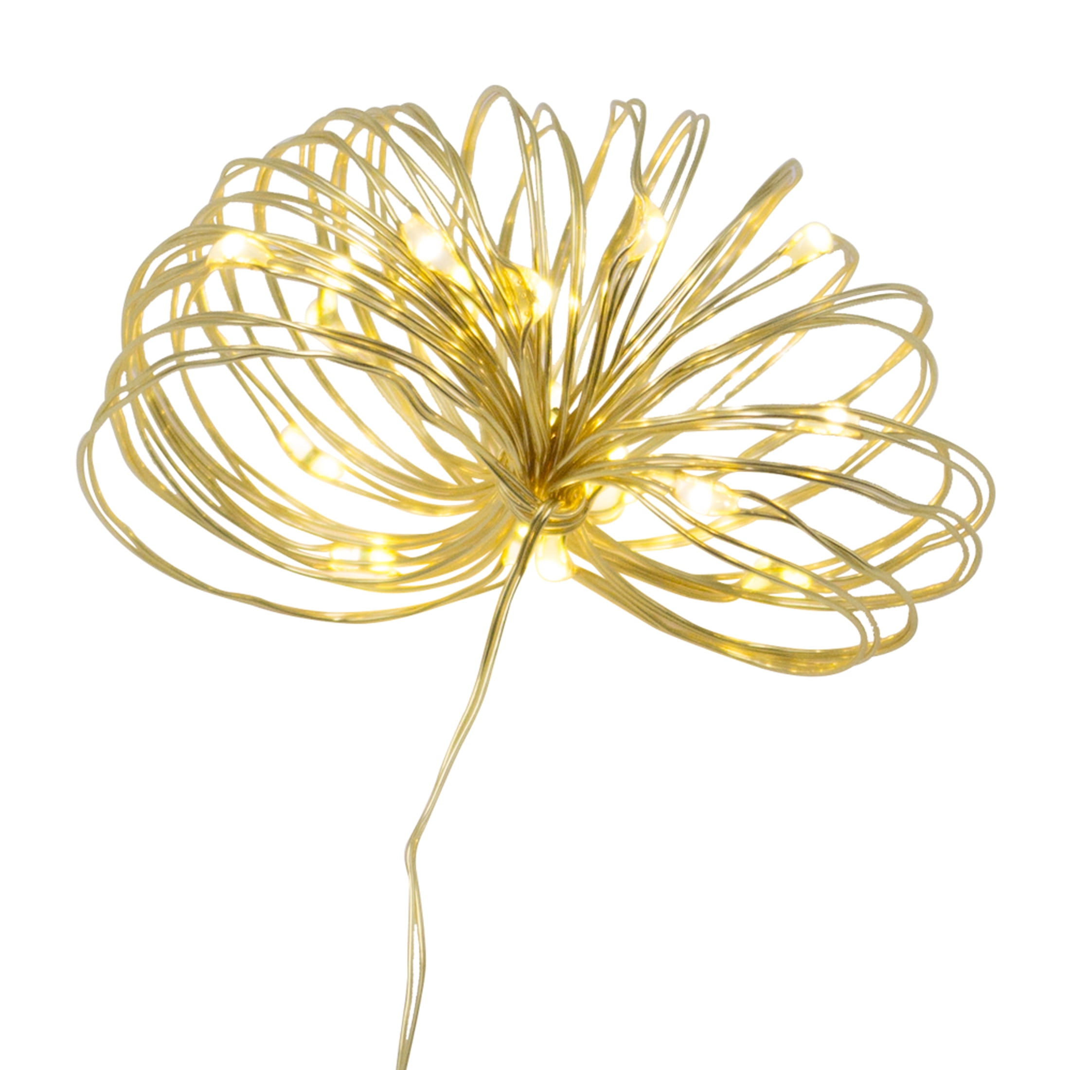 18-Count LED String Lights with Gold Wire, by Holiday Time - Walmart.com