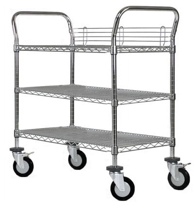 18" Deep x 48" Wide x 39" High 3 Tier Heavy Duty Stainless Steel Wire ...