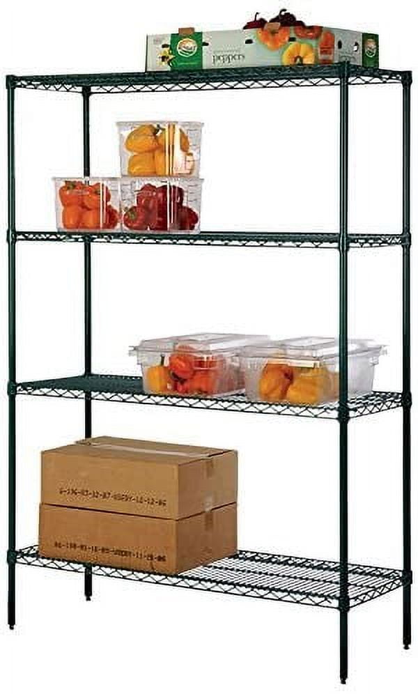 18" Deep x 72" Wide x 80" High 4 Tier Freezer Starter Shelving Unit ...