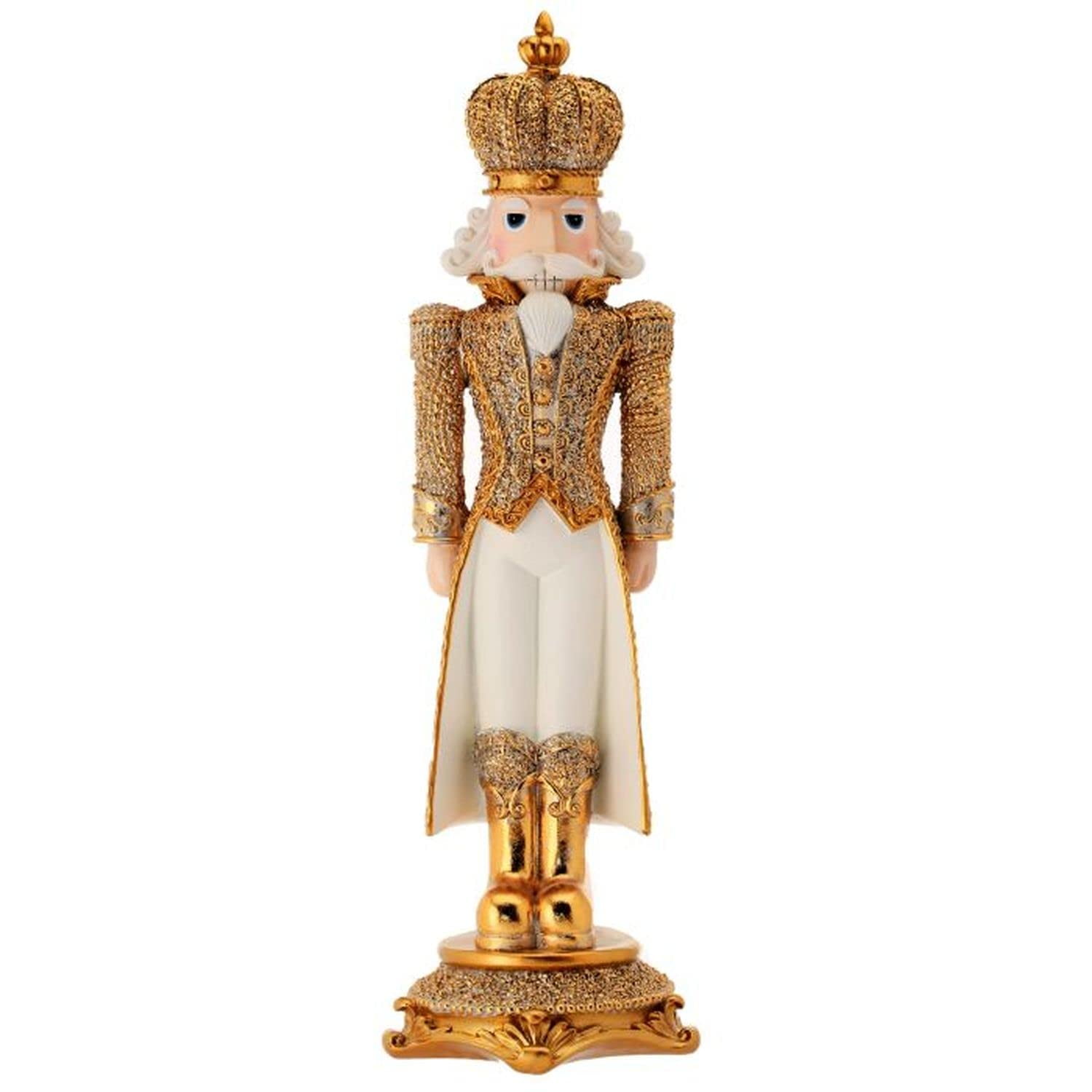 18" Resin Diamond Opulent Nutcracker - Elegant Holiday Decor - Walmart.com