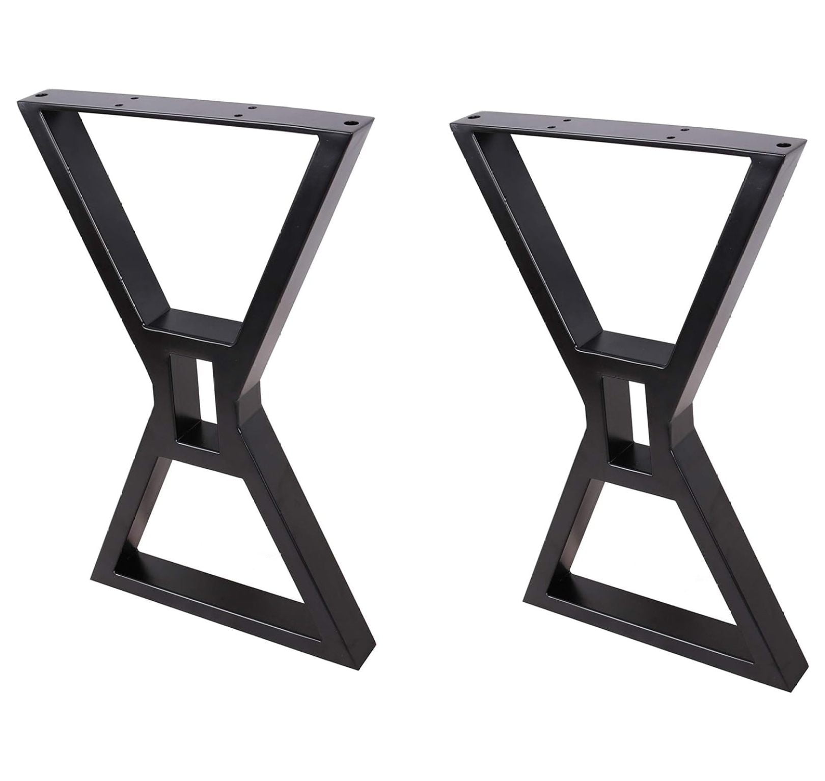18" Dining Bench Legs, Hollow X-Shaped Steel Table Legs, Coffee Table ...