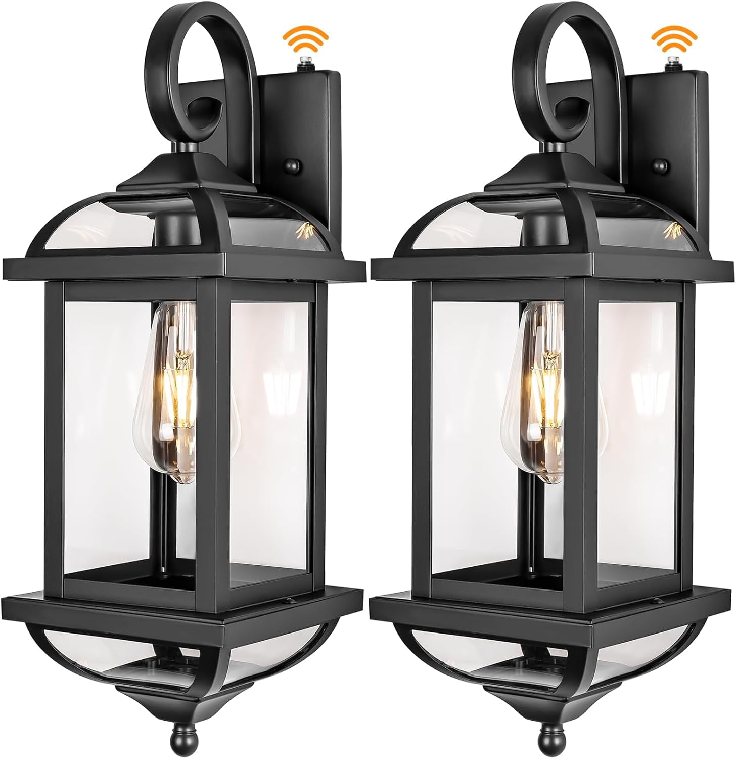 18” Dusk to Dawn Outdoor Lights for House 2-Pack, Anti-Rust Aluminum ...