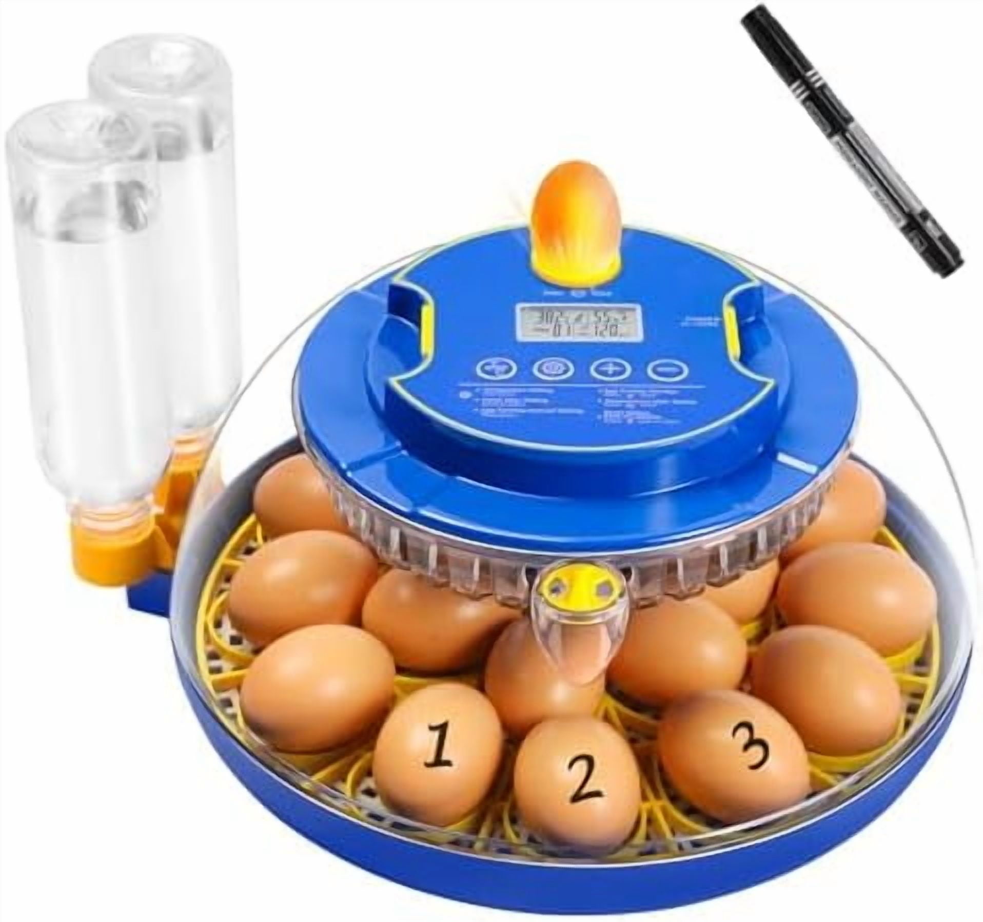 18 Egg Incubators for Hatching Eggs，360°Airflow Circulation System ...