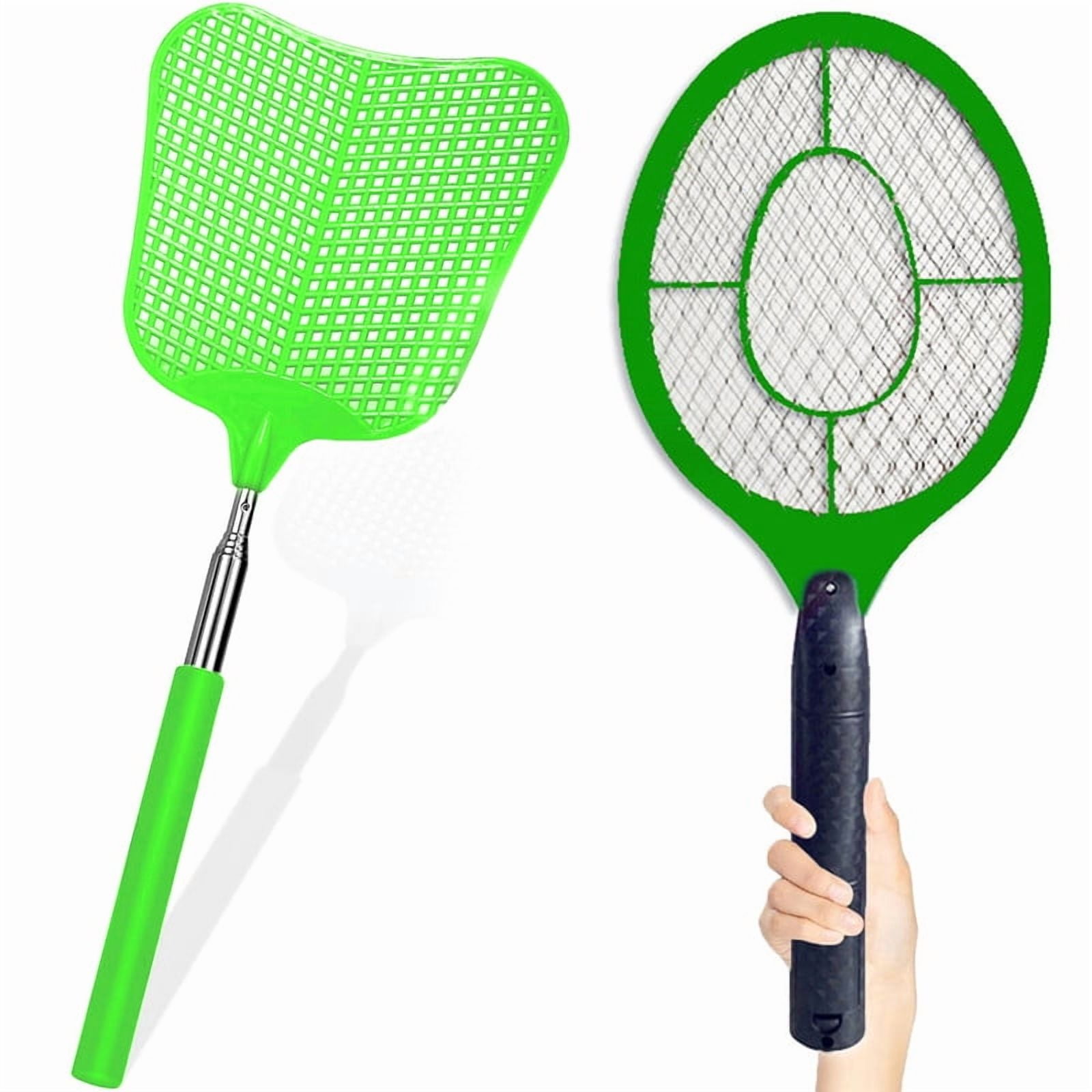 18" Electric Bug Zapper & Telescopic Plastic Fly/Mosquito Swatter ...