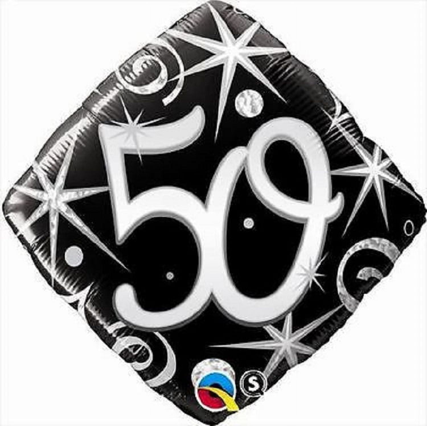 18" Elegant Sparkles 50TH Birthday Mylar Foil Balloon Party Decoration ...