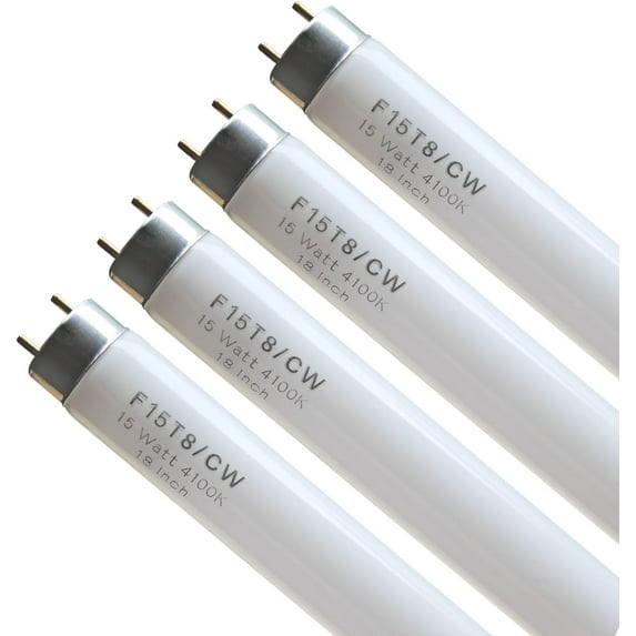 18" F15T8/CW RV Fluorescent Light Bulb,T8 15 Watt Cool White Tube ...