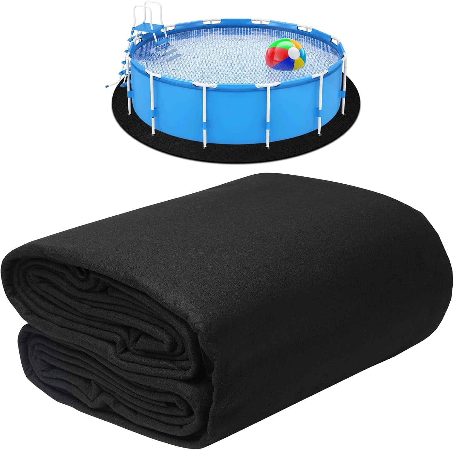 18 FT Pool Liner Pad,Round Under Pool Padding,Pool Pads for Above ...
