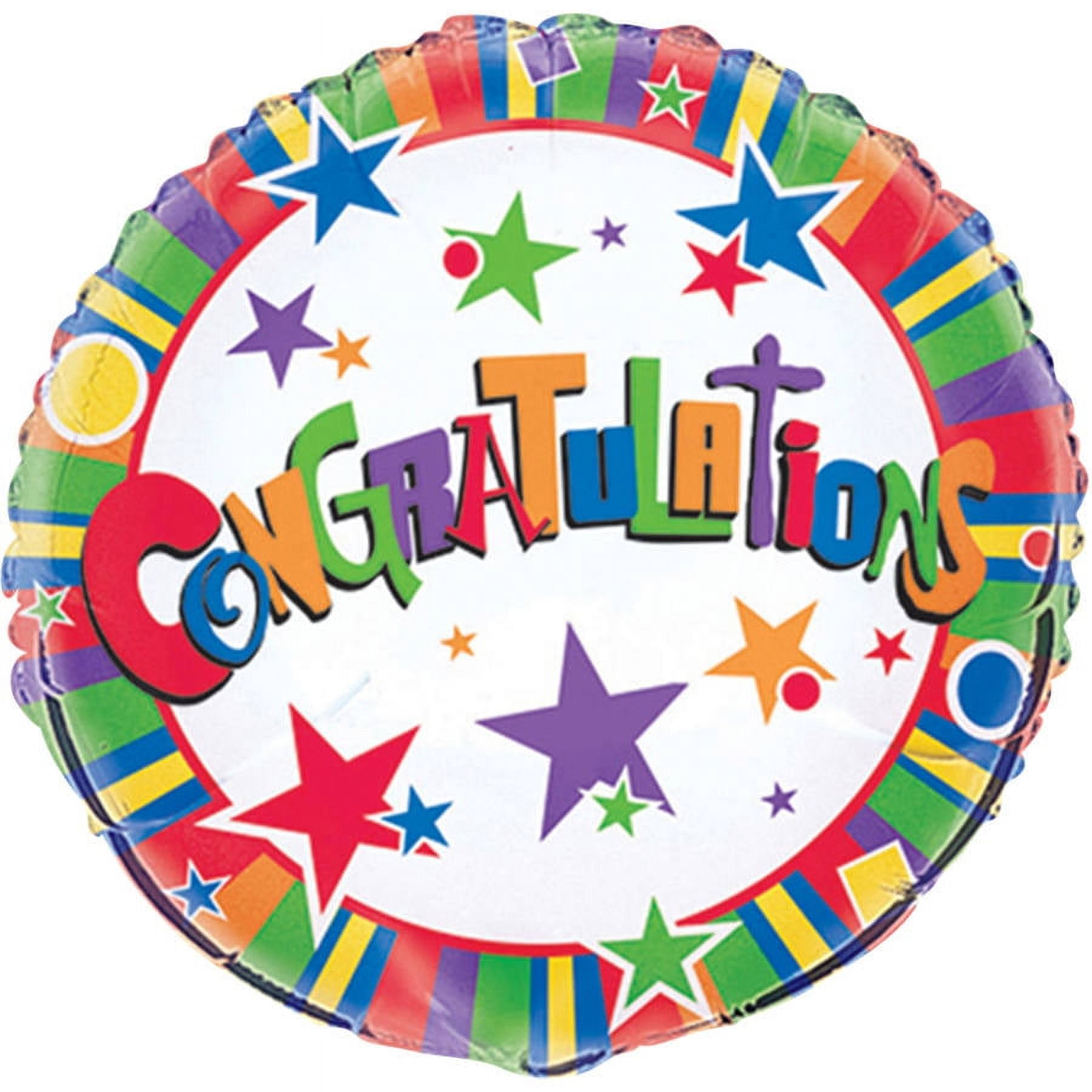 18" Foil Twinkle Congratulations Balloon - Walmart.com