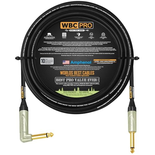 18 Foot - WBC-PRO-Guitar – 20 AWG - Low-Cap (18pF/ft) – Pro-Grade ...