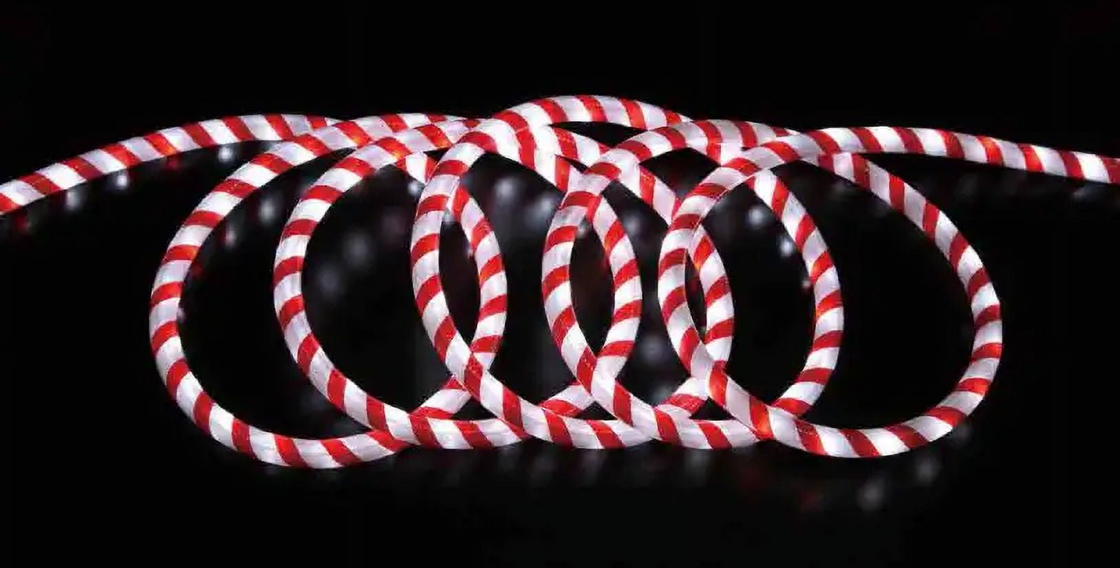 18 Ft LED Candy Cane Rope Lights - Walmart.com