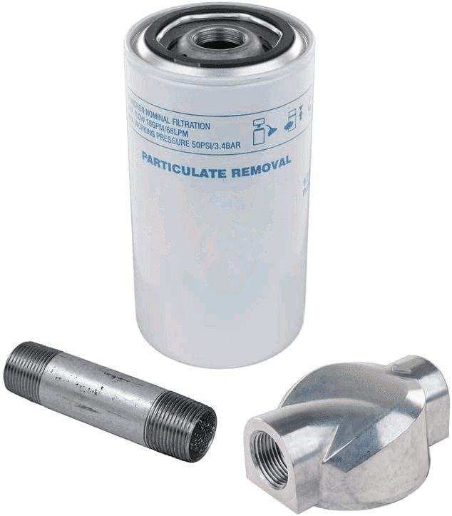 - 18 GPM, 10 Micron Particulate Filter Kit with 3/4-inch NPT Aluminum ...