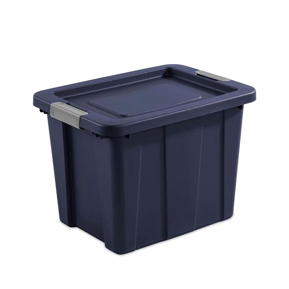 18 Gal Latching Storage Tote, Stackable Bin with Latch Lid, Plastic ...