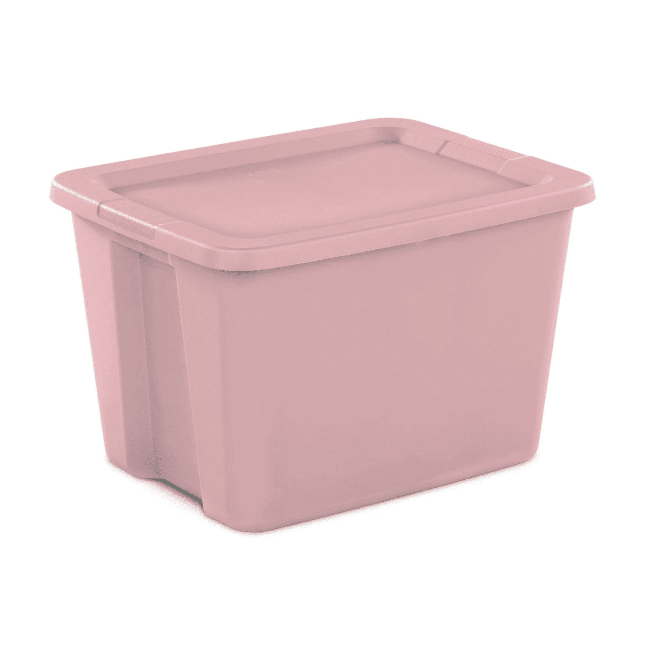 18 Gallon Storage Container Plastic with Lid Snap Lock - Heavy Duty ...