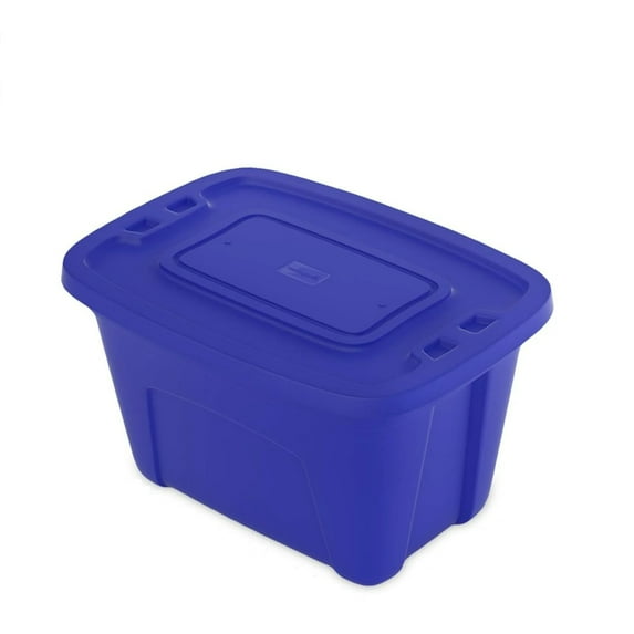 18 Gallon Storage Tote, A, Stackable Bin with Lid, Plastic Container to ...