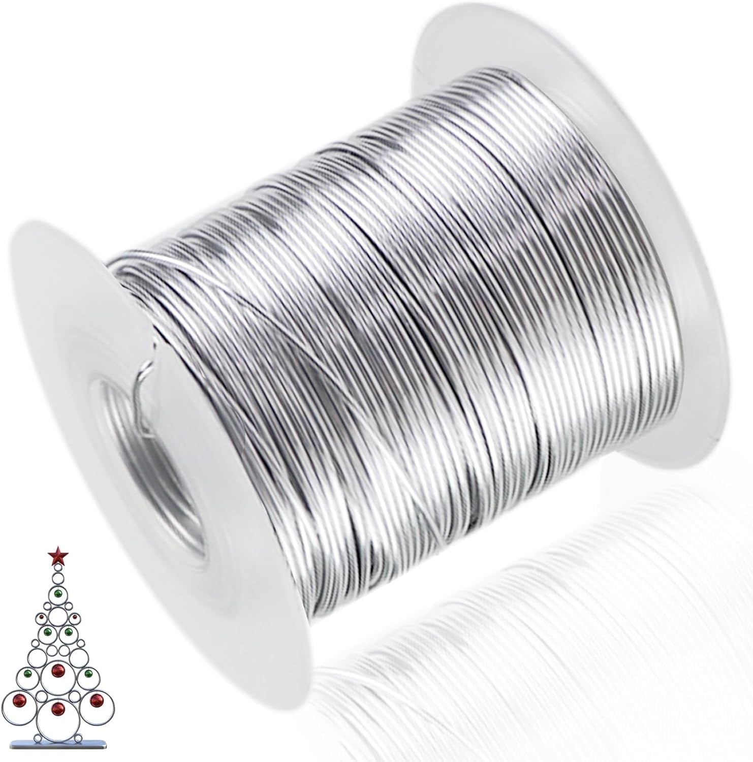 18 Gauge Aluminum Craft Wire, 98 Feet Silvery Bendable Wire, Stainless ...