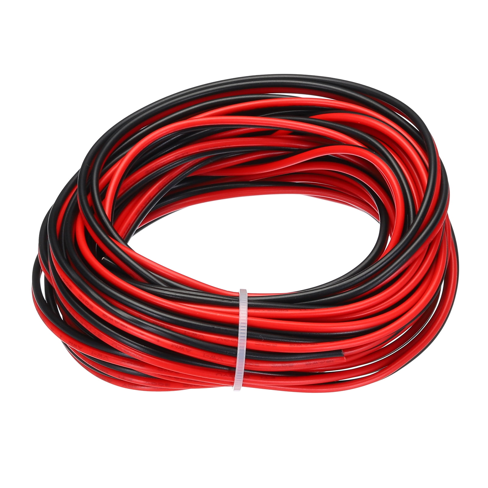 18 Gauge 2 Conductor Parallel Wire, 25Ft/7.5M Long 2.3mm Dia 300V for ...