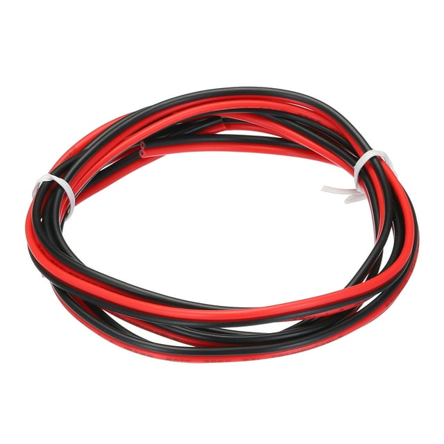18 Gauge 2 Conductor Parallel PVC Wire, 5Ft/1.5M Long 2.3mm Dia 300V for LED RGB Cable, Internal ...