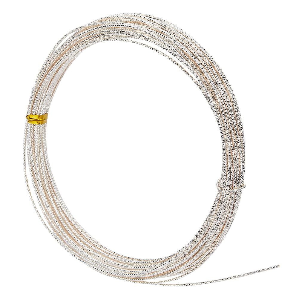 18 Gauge 33ft 925 Sterlling Silver Plated Twist Wire Textured Copper ...