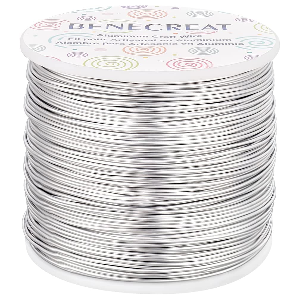 18 Gauge 492FT Silver Aluminum Wire Anodized Jewelry Craft Making Beading Wire Floral Making ...