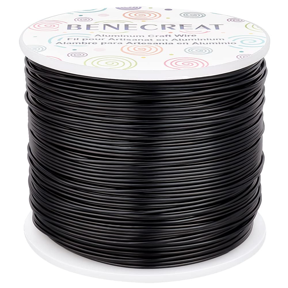 18 Gauge Aluminum Wire 492FT Anodized Black Bendable Craft Wire for ...