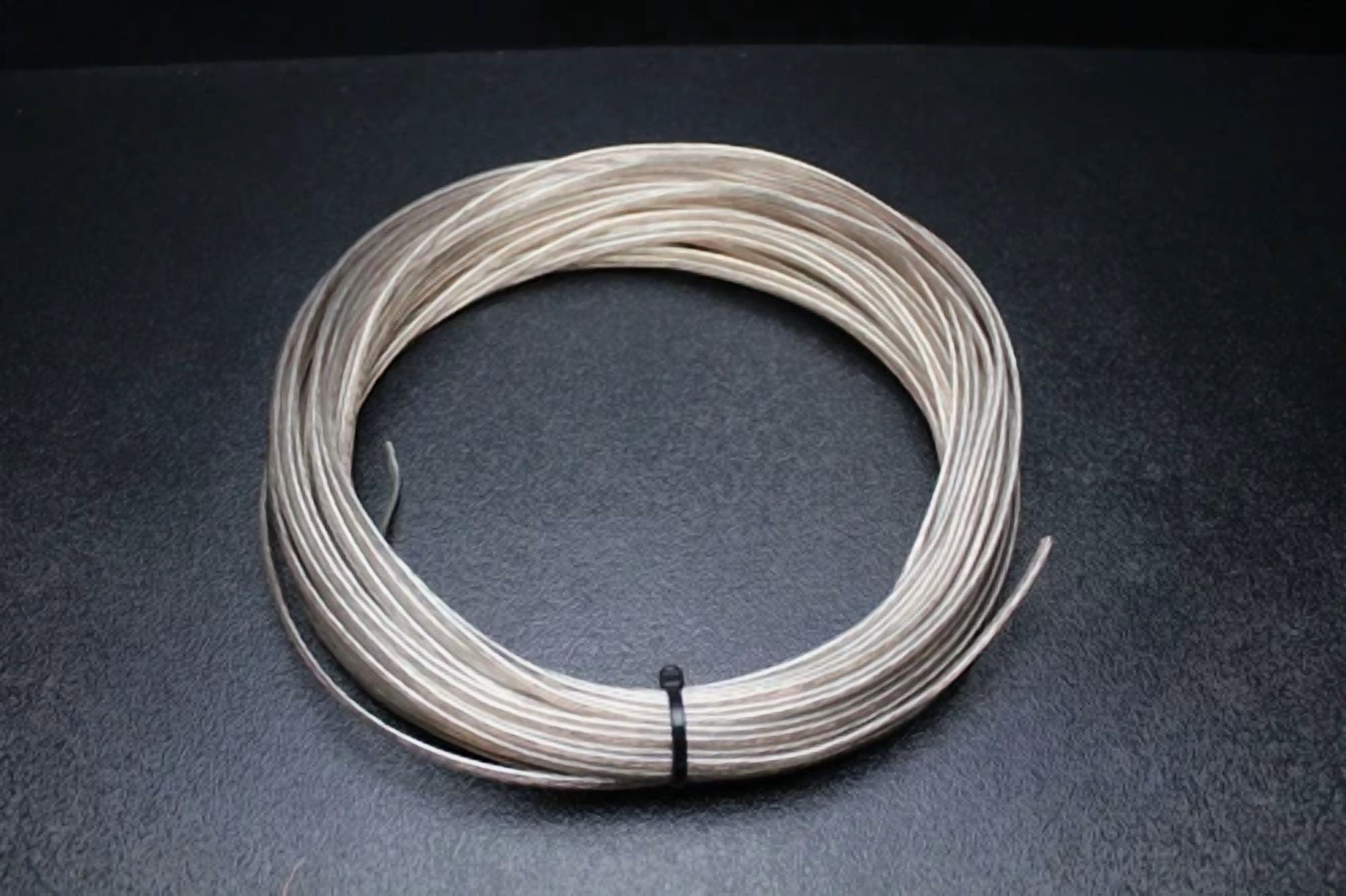 18 Gauge Clear Speaker Wire 50 Ft Awg Cable Power Ground Stranded Home ...