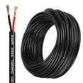Lesnlok 18 Gauge Electrical Wire 2 Conductor, 18 AWG Stranded PVC Cable ...