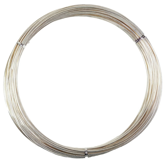 18 Gauge, Half Round, Half Hard, 925 Sterling Silver Wire - 5 feet ...