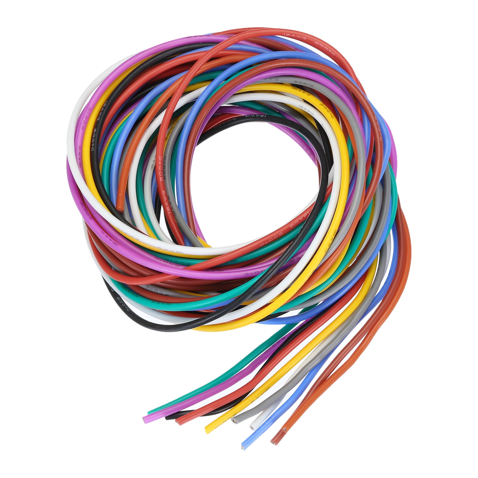 18 Gauge PVC Hookup Wire 1.5m/5ft 18AWG Electrical Wire Spool Ul10010 ...