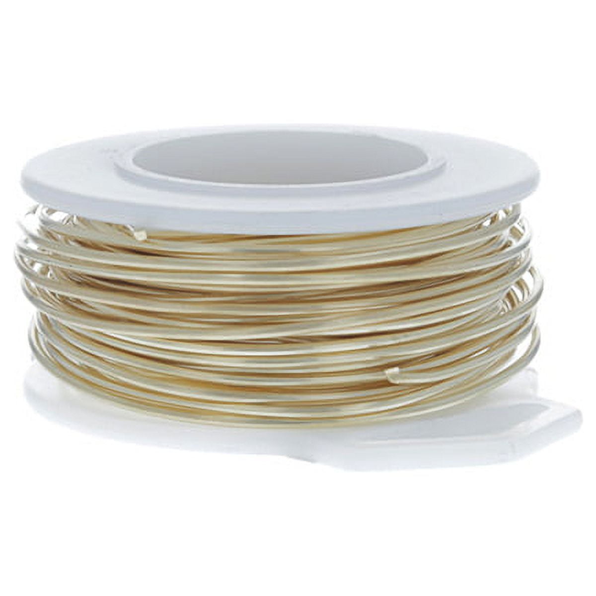 18 Gauge Round Gold Tone Brass Craft Wire - 21 ft - Walmart.com