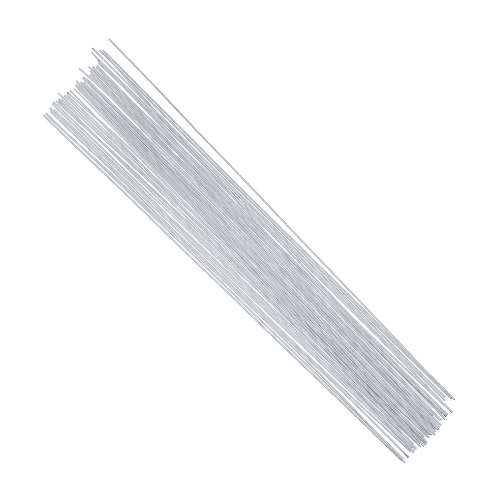 18 Gauge White Floral Stem Wire 16 inch,50/Package - Walmart.com