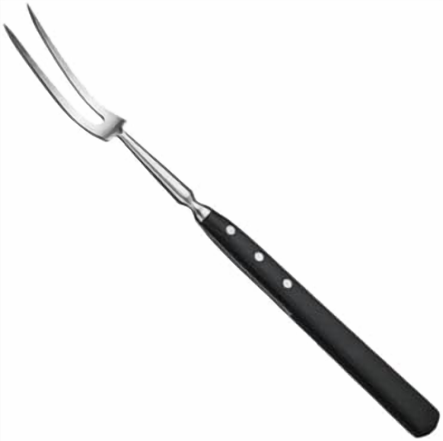 - 18" German High Carbon Stainless Steel Curved Carving Fork with Black ...