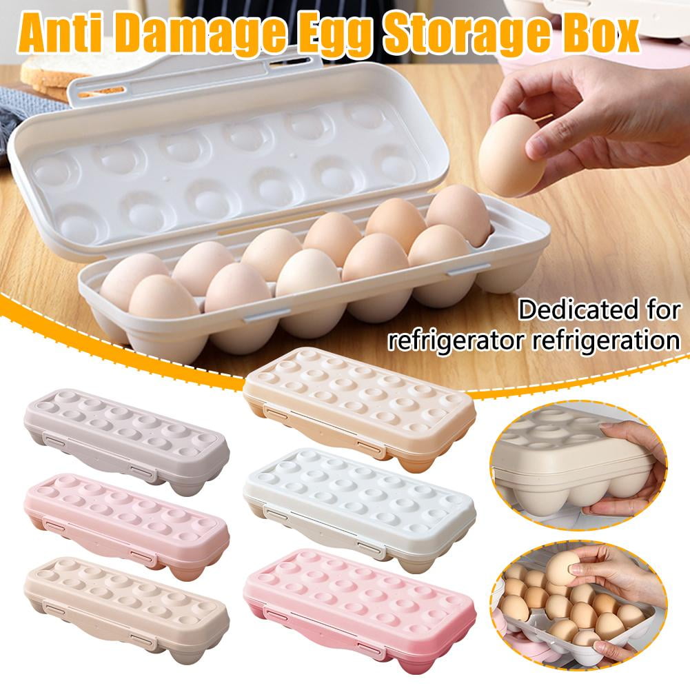 18-Grid Gray Anti-Collision And Anti-Breakage Egg Storage Box With ...