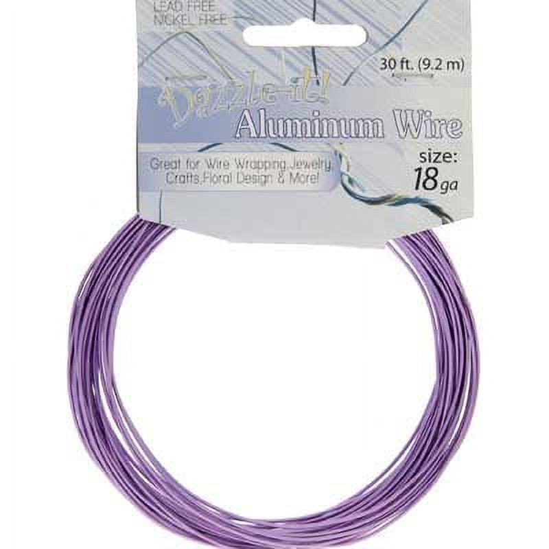18 Guage Lilac Aluminum Jewelry Wire, 30ft - Walmart.com