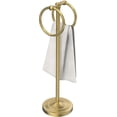 18" Hand Towel Holder Stand, Stainless Steel Free Standing Towel Rack ...