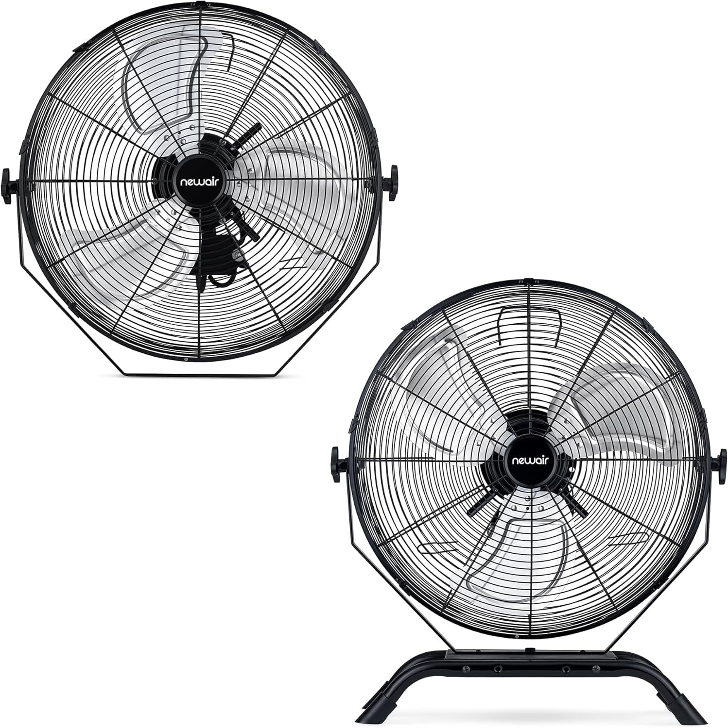 18" High Velocity Outdoor Fan, Heavy Duty Waterproof 2-In-1 Floor Stand ...