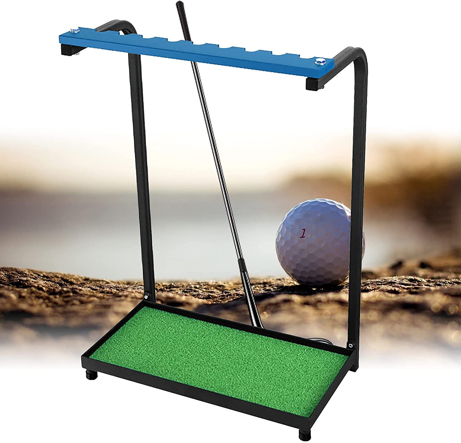 18 Holes Golf Club Display Rack Holder Metal Golf Putter Storage ...