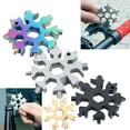 18-in-1 Stainless Steel Snowflake Multi-Tool, Portable Screwdriver ...