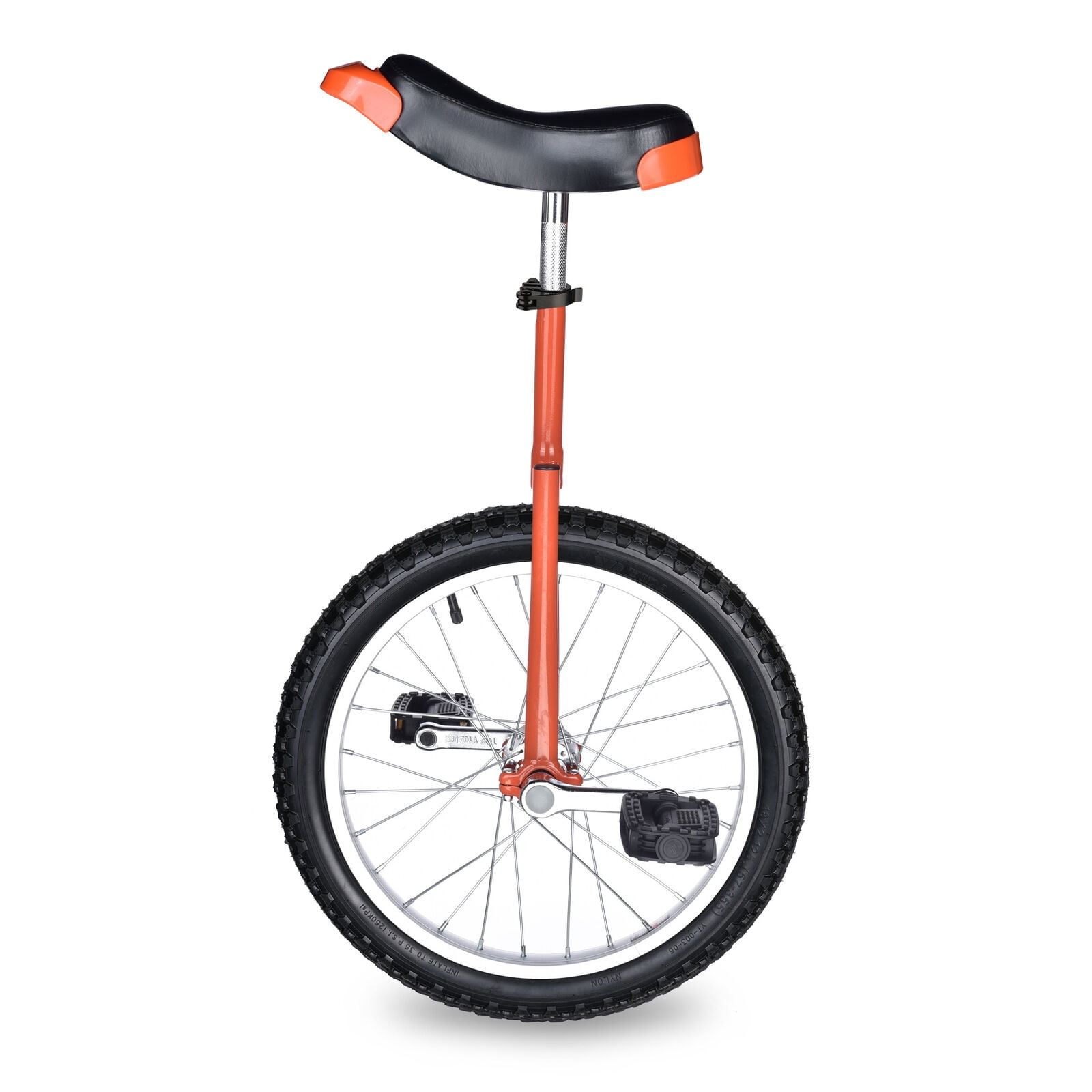 18 In Wheel Orange Unicycle Mountain Wheel Skid Proof Tire Balance ...