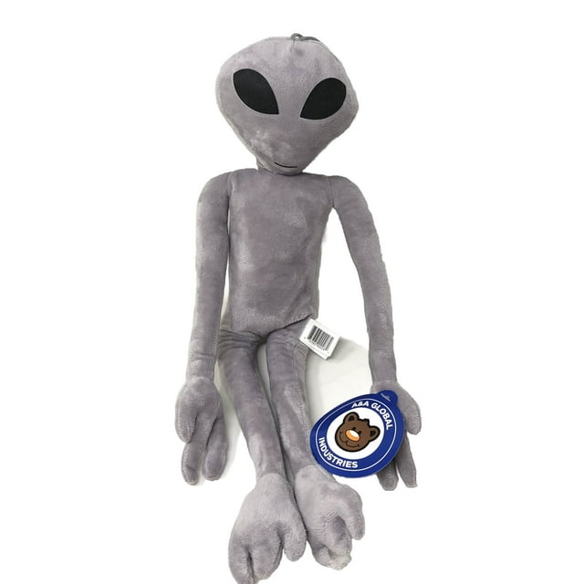 18- Inch Alien Plush Gray Color Eyes Glow In The Dark Plush Toy ...