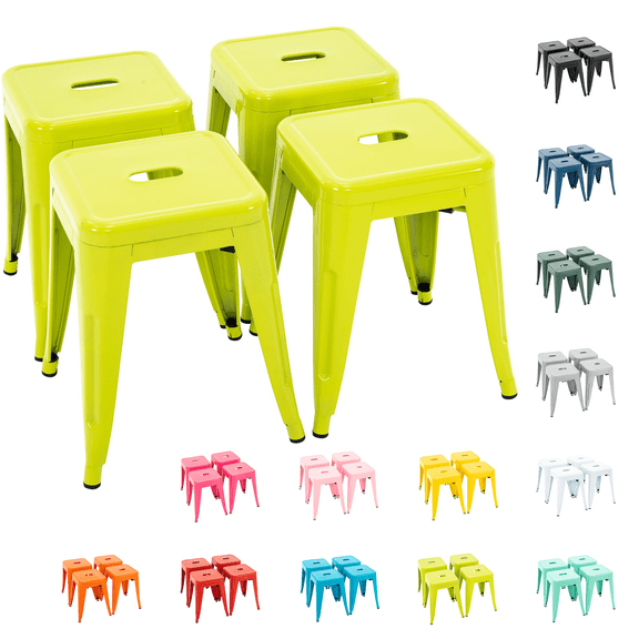 STARY Outdoor Bar Stools Set of 4, Swivel Patio Barstools with Textile ...