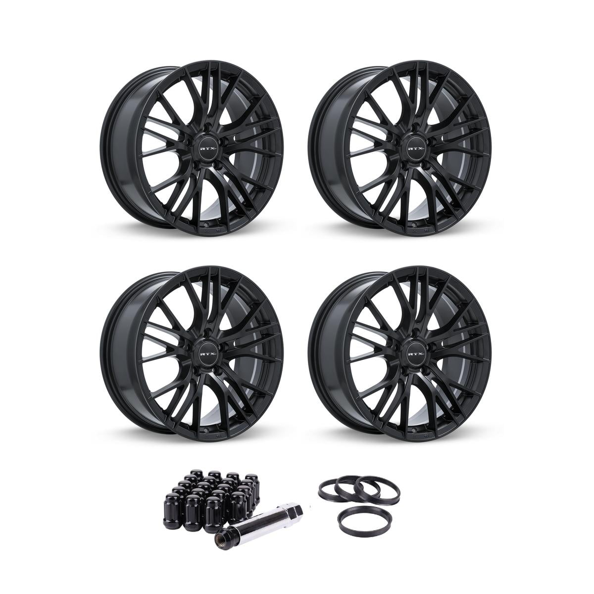18 Inch Black Rims (Set of 4) for 2006-2024 Honda Ridgeline, RTX 82057 ...