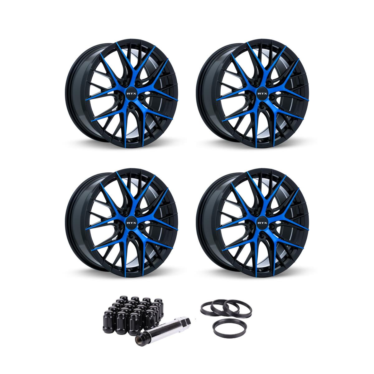 18 Inch Black Rims (Set of 4) for 2014-2015 Chevrolet Cruze, RTX 83054 ...