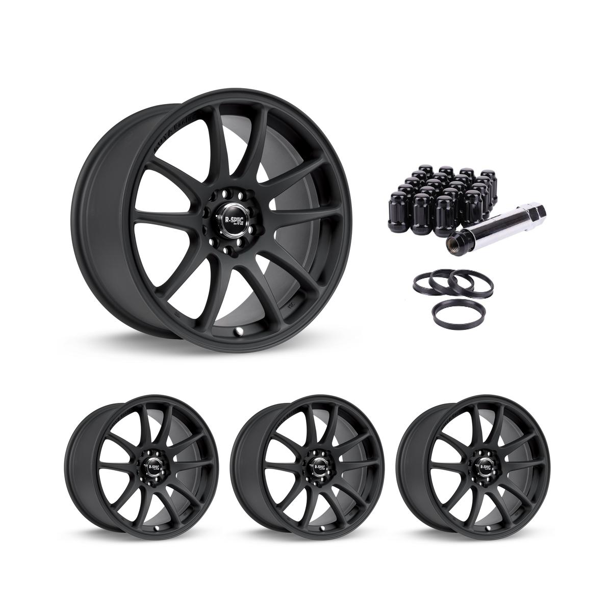 18 Inch Black Rims (Set of 4) for 2020-2024 Cadillac CT4, RTX 81276-DI ...