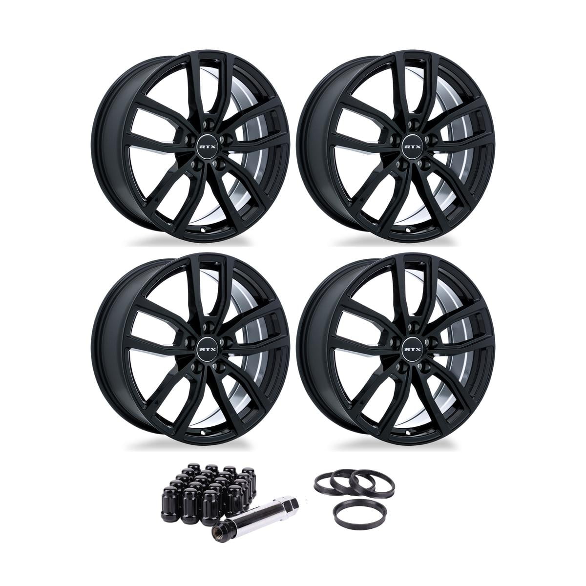 18 Inch Black Rims (Set of 4) for 2022-2024 Hyundai Santa Cruz, RTX ...