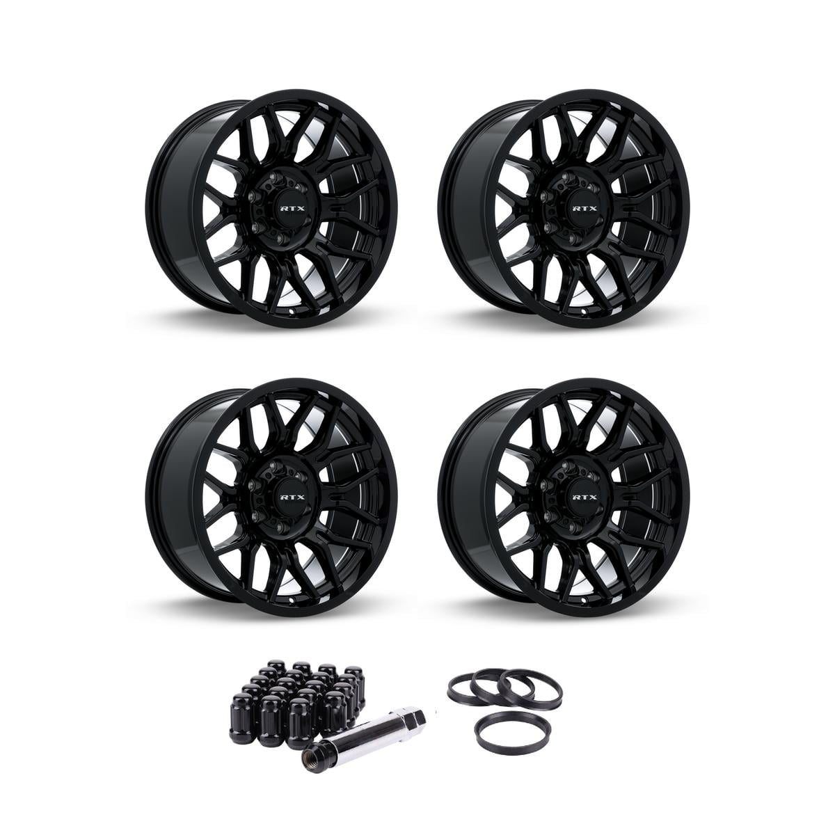 18 Inch Black Rims (Set of 4) for 2023-2024 Toyota Sequoia, RTX 163750 ...